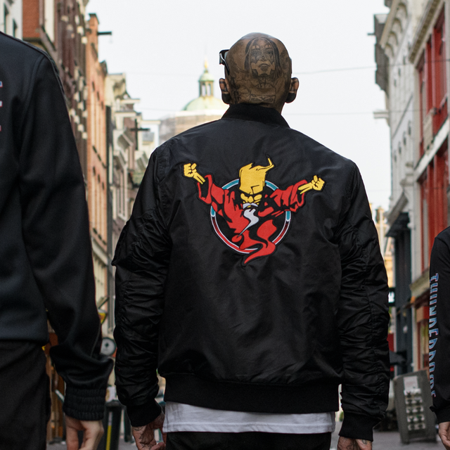 Thunderdome bomber black/red men
